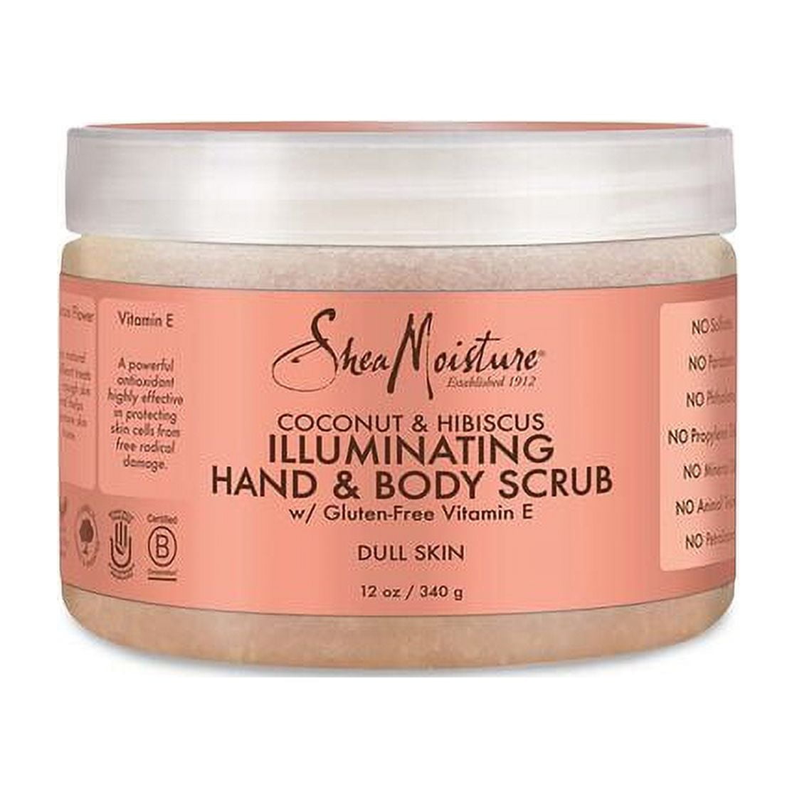 6 Pack - Shea Moisture Coconut & Hibiscus Hand & Body Scrub 12 oz ...