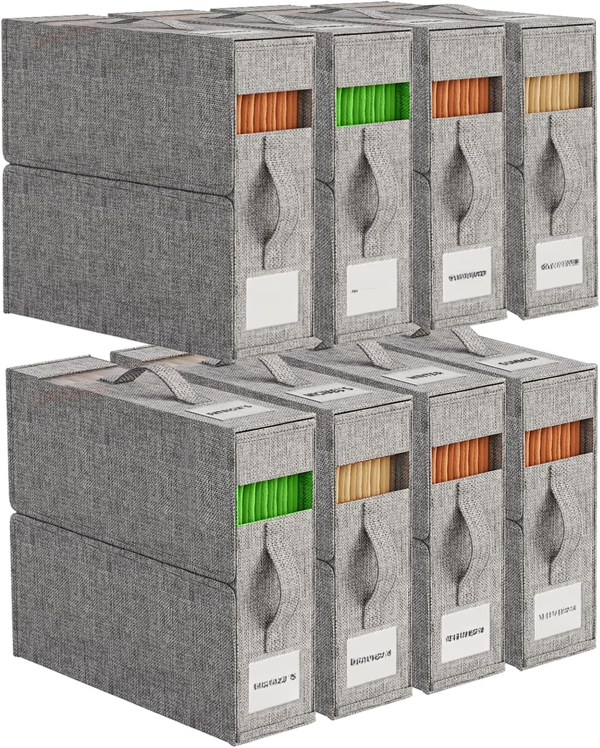 6 Pack Sheet Storage Organizer (King & Queen Size) with handle ...