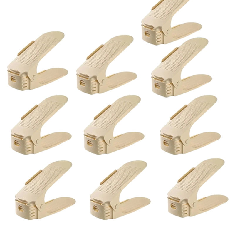 6 Pack Shoe Slots Organizer, 4 Height Adjustable Shoe Stacker Space ...