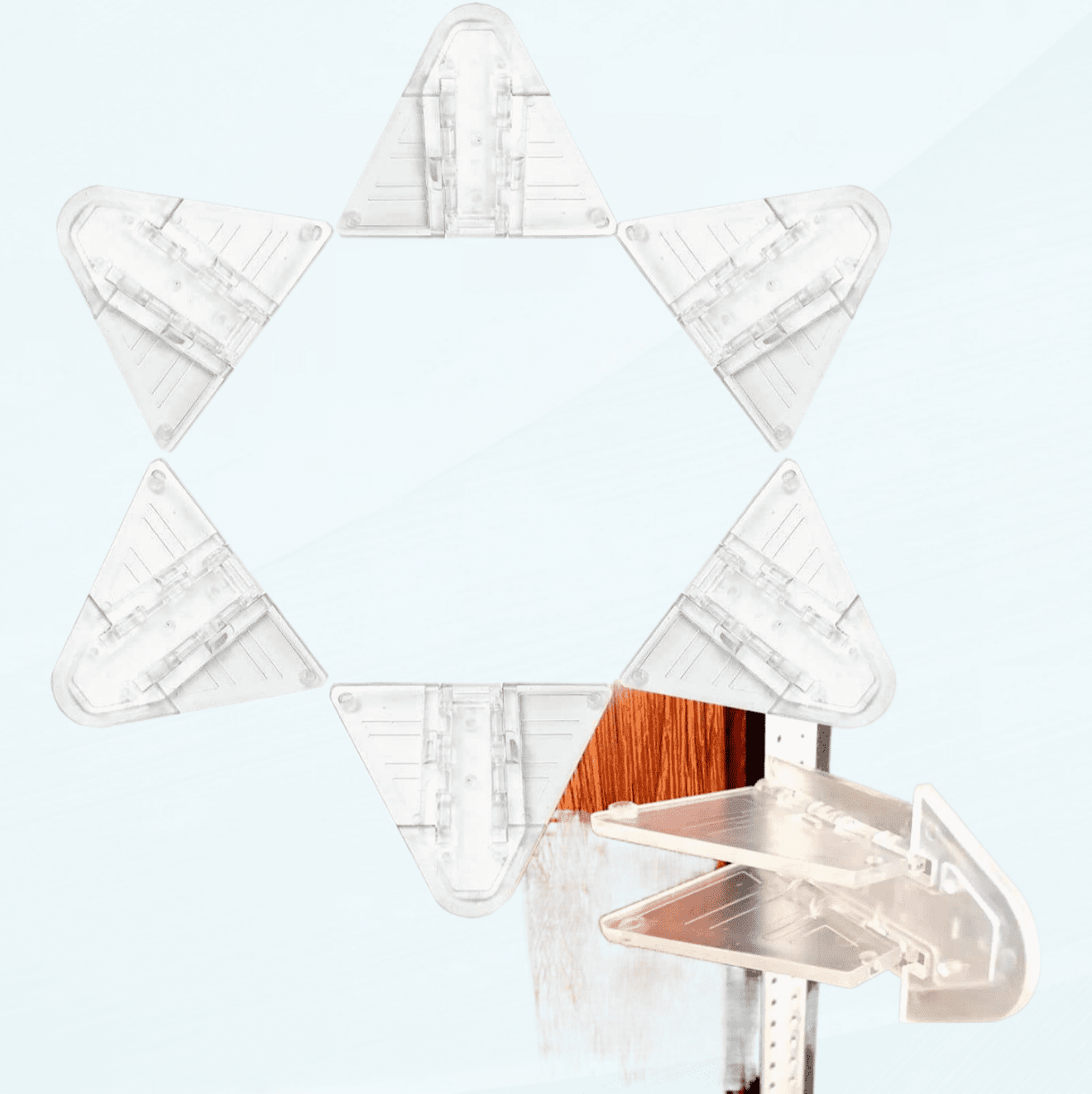 6 Pack Shower Sliding Door Lock, Plastic Door Lock is Easy Installation ...