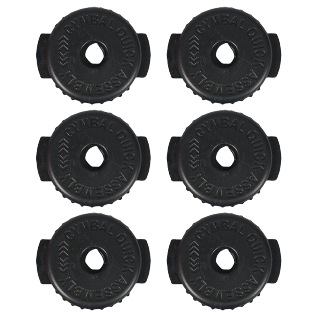 6 Pack Silicone Cymbal Locking Nuts Drum Cymbal Fasteners Quick ...
