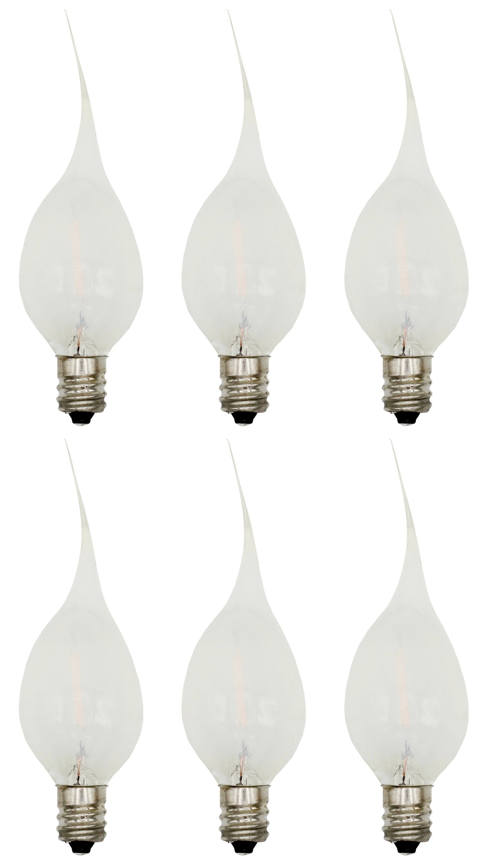 6 Pack, Silicone Dipped LED Night Light Bulbs, C7 Replacement Light ...