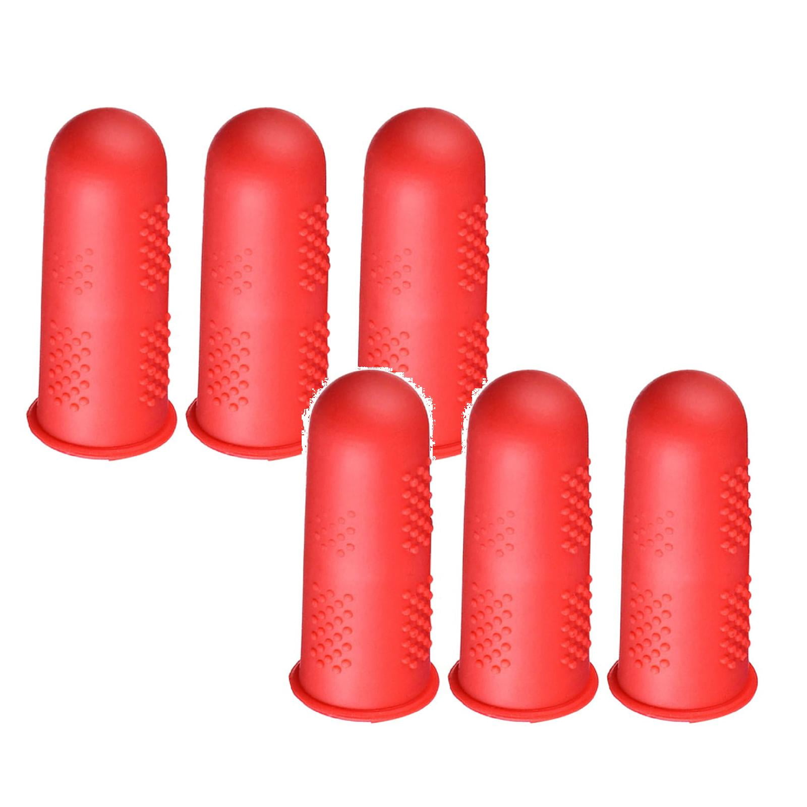 6-Pack Silicone Finger Cots - Cut & Burn Resistant, Anti-Slip Grip ...