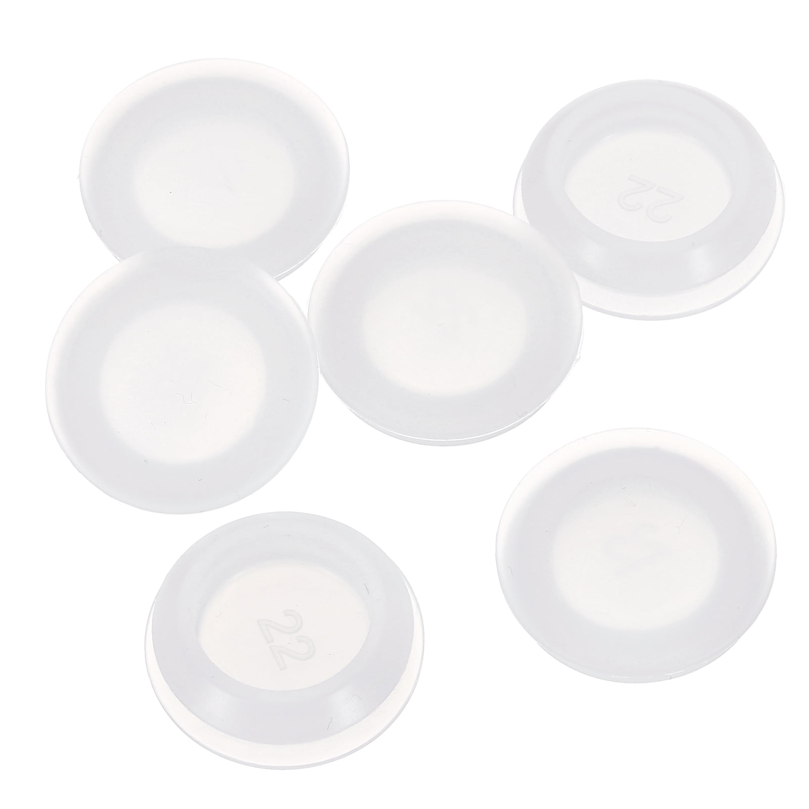 6 Pack Silicone Hole Plug, Gray Rubber Round Hole Plugs Fit for Bottle ...