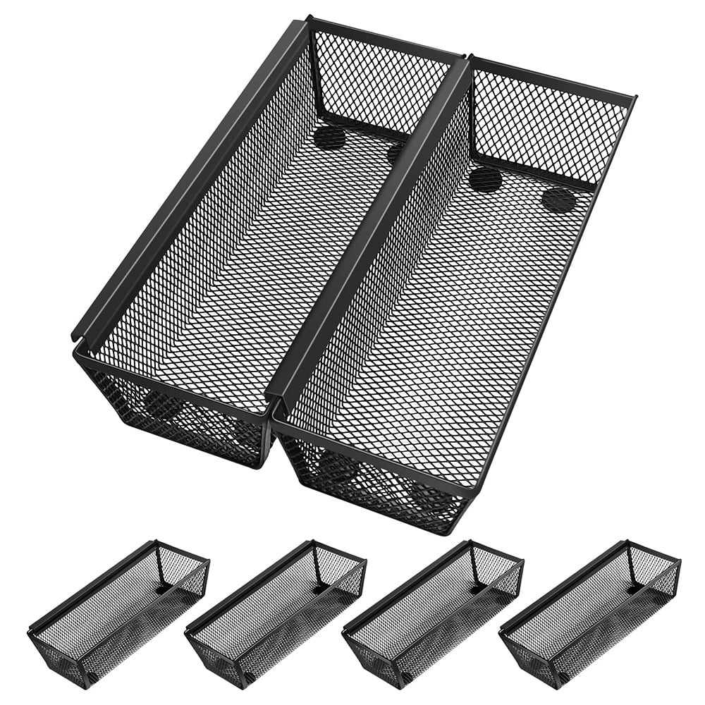 6-Pack Silverware Drawer Organizer for Kitchen, Utensil Mesh Drawer ...