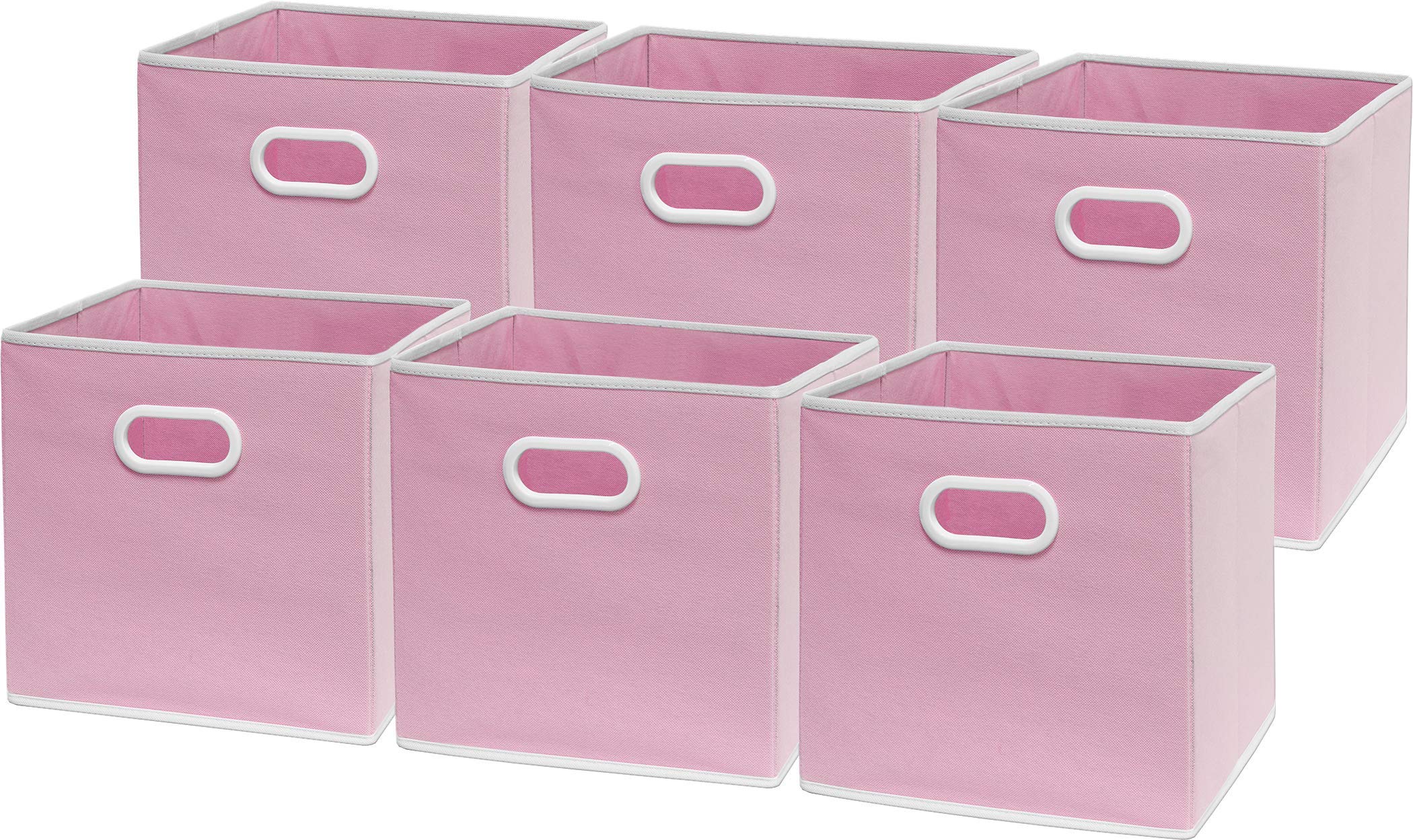 Simplify 4 Pack Slide 2 Stack It Storage Tote Baskets in Grey - Walmart.com