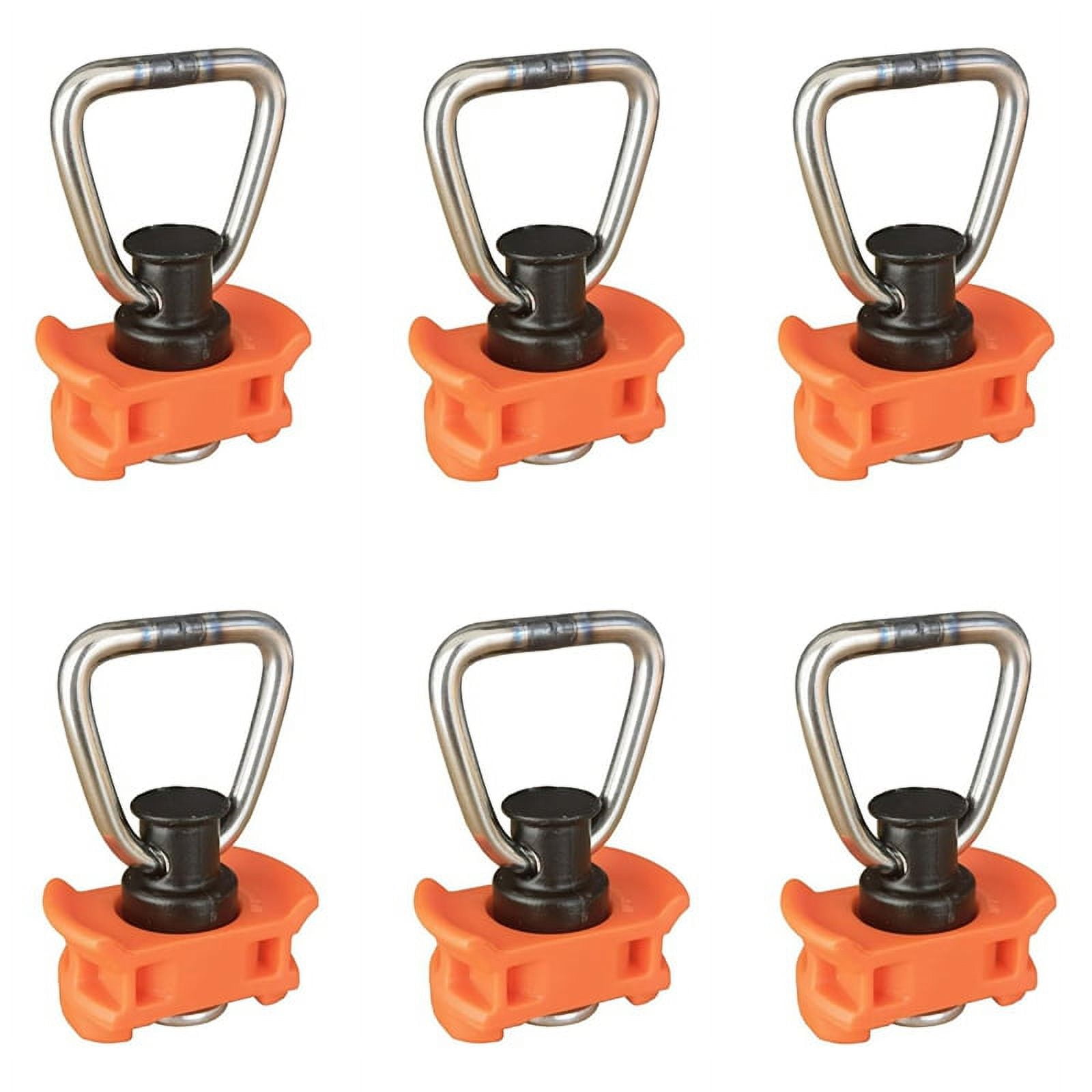6 Pack Single Stud L-Track Fitting with D Ring for L Track,Single End ...
