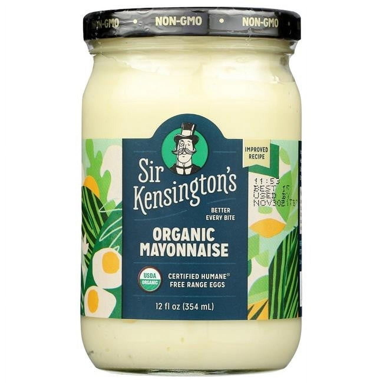 (6 Pack) Sir Kensington's Organic Condiment Mayonnaise, 12 Fl Oz Jar ...