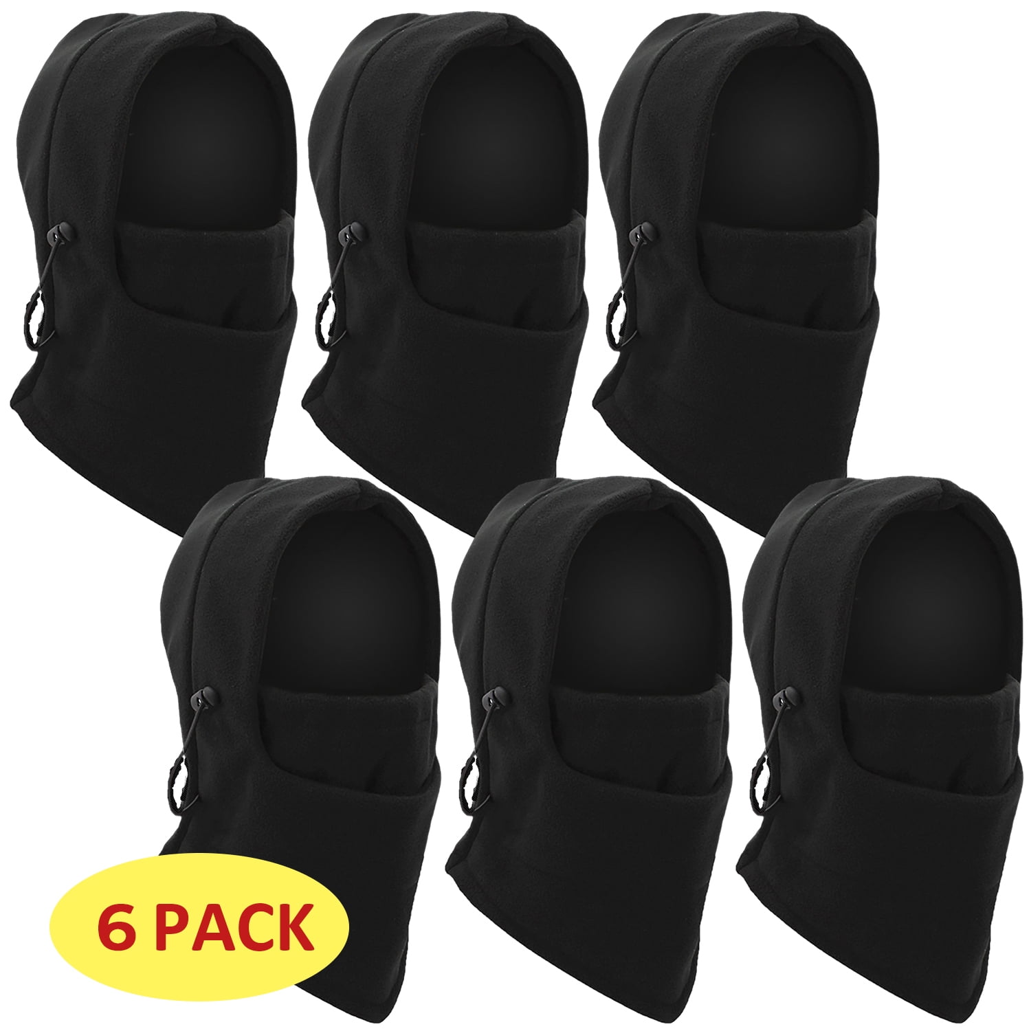 6 Pack Ski Mask Balaclava Full Face Cover Cold Weather for Men Women ...