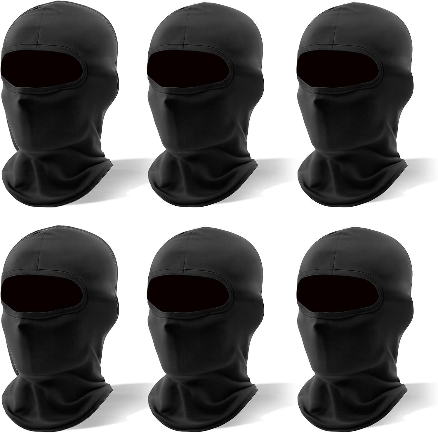 6 Pack Ski Mask Balaclava for Men Women, Lightweight UV Protection ...