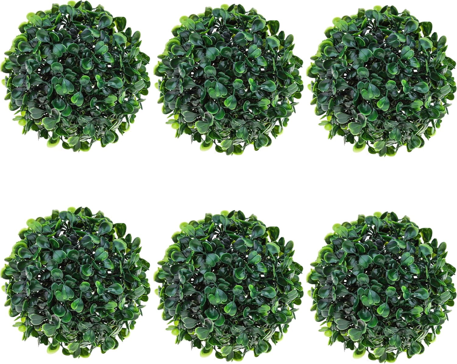 6 Pack Small Artificial Boxwood Balls 4.7 Inch Topiary Balls Greenery ...