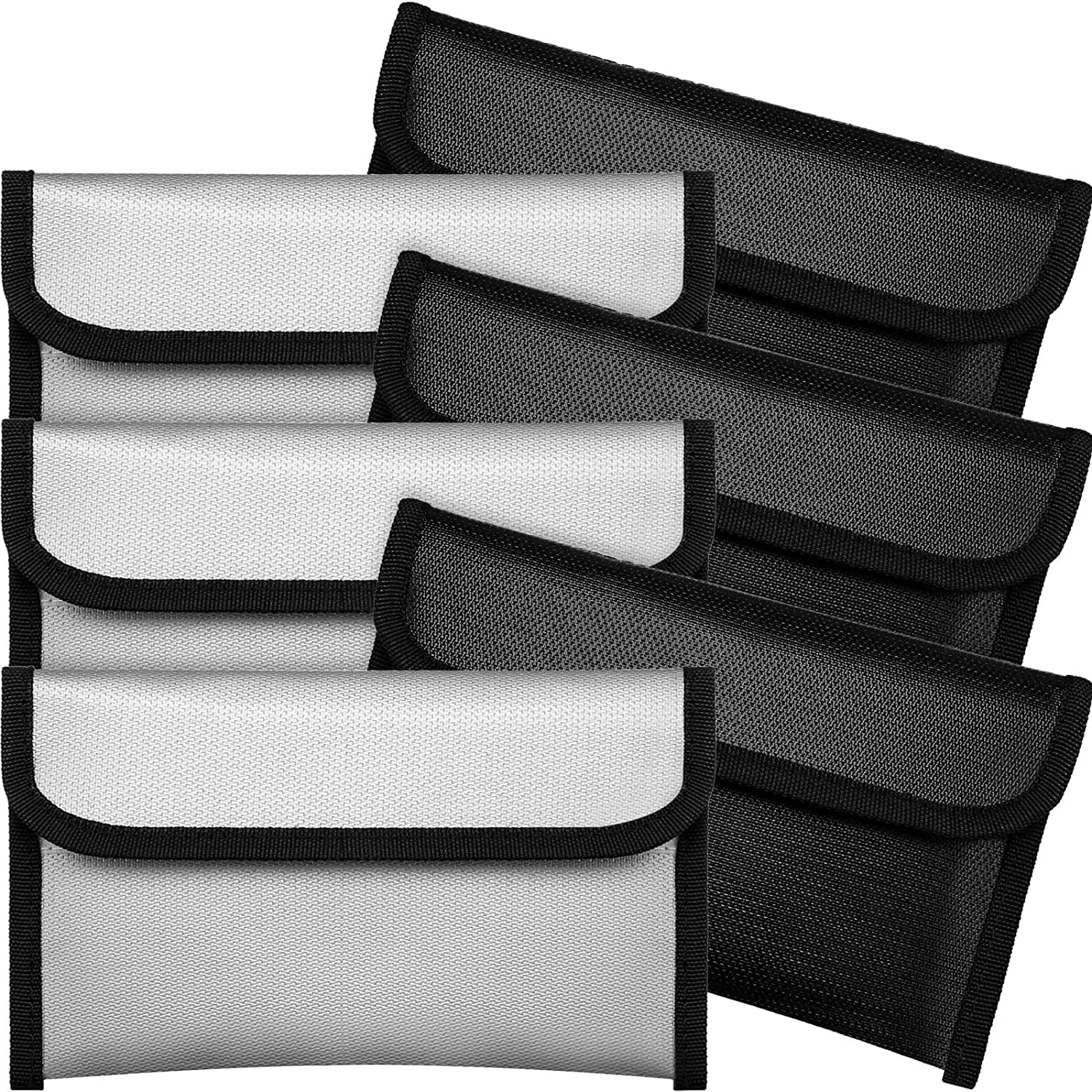 6 Pack Small Fireproof Bag 8 x 5 Inch Fireproof Money Bag Waterproof ...