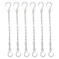 6 Pack Small Hanging Basket Chain Kits with S Hook 11.4 Inch Hanger ...
