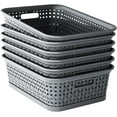 6 Pack Small Plastic Basket, Storage Bin Baskets for Organizing, Pantry ...