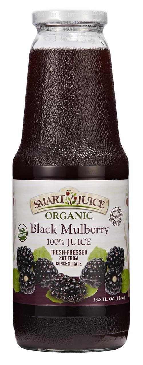 Smart Juice Organic Black Mulberry 100% Juice Drink, 6 Pack - 33.8 Fl ...