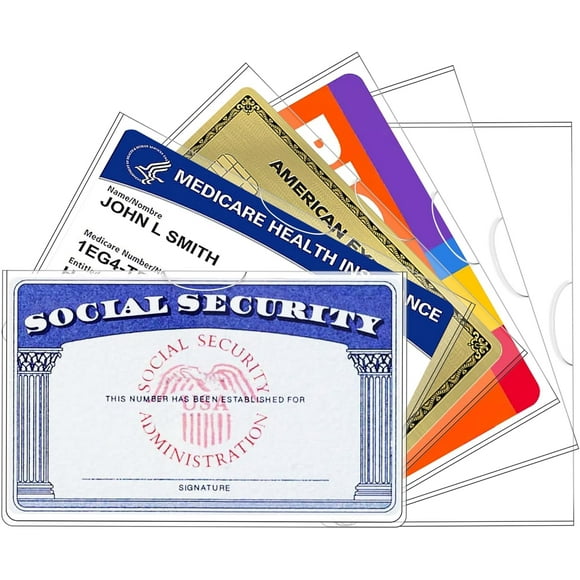 Medicare Card Holders and Protectors in Clear PVC for Water Resistance