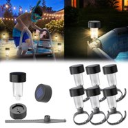XINGLAN Solar Above Ground Pool Lights 4 Pack Outdoor Wireless Pool ...