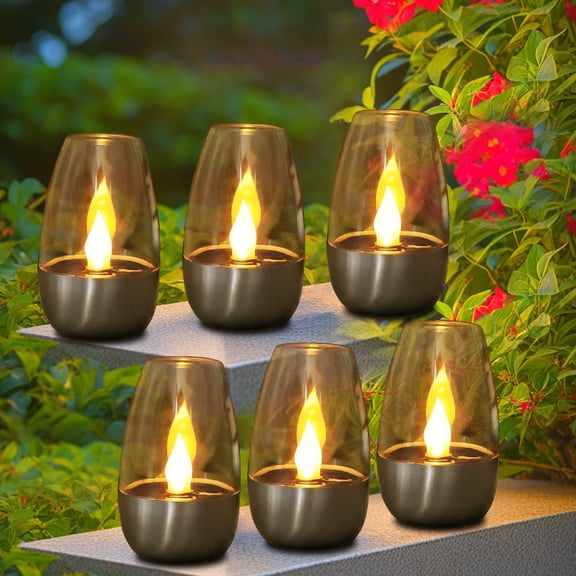 Solar Candles Outside