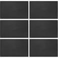 6-Pack Solid Black Flag Blank Patch, 3.1" x 2" Rectangular Embroidered ...