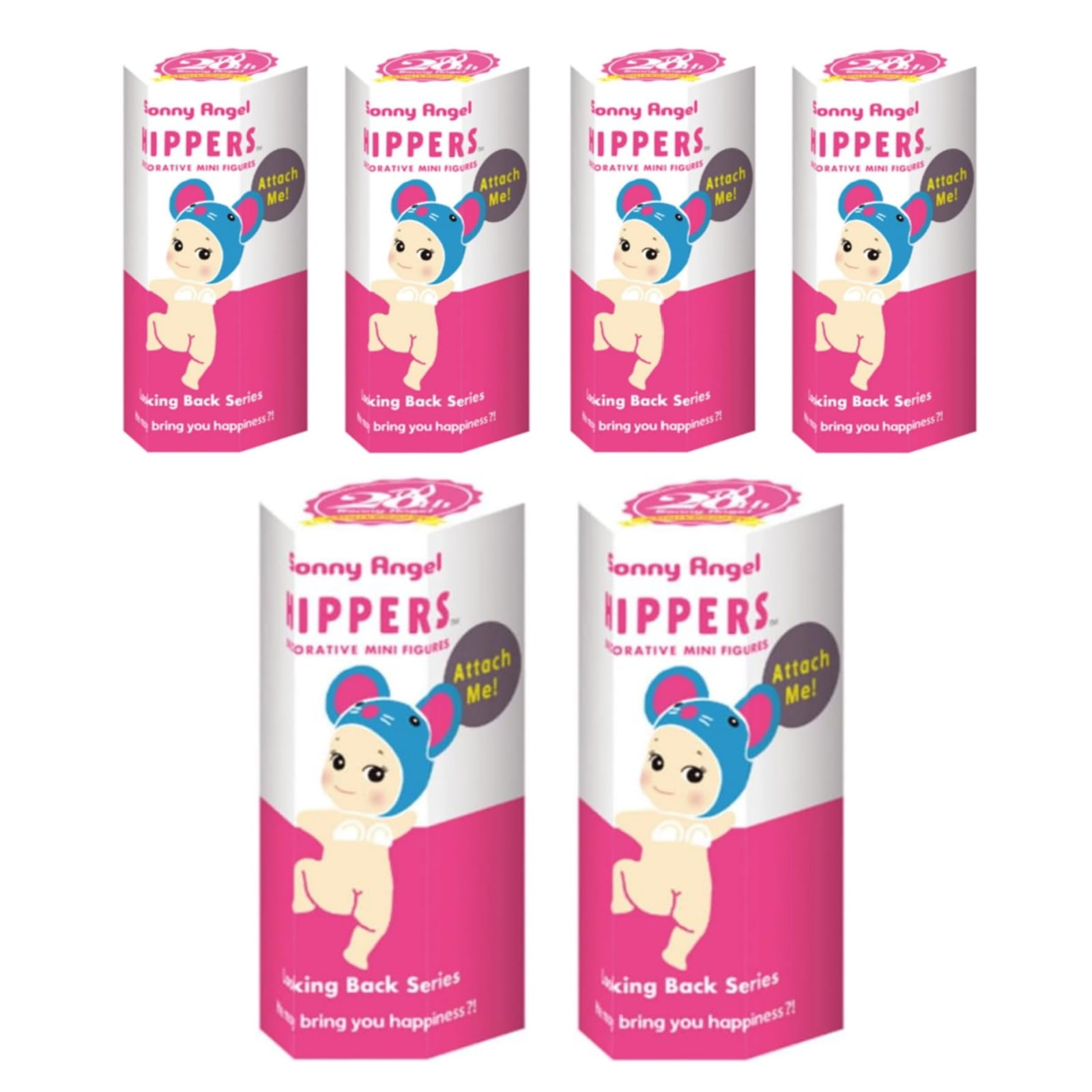 6 Pack Sonny Angels Hippers Looking Back Series,Original Mini Figures,6 ...