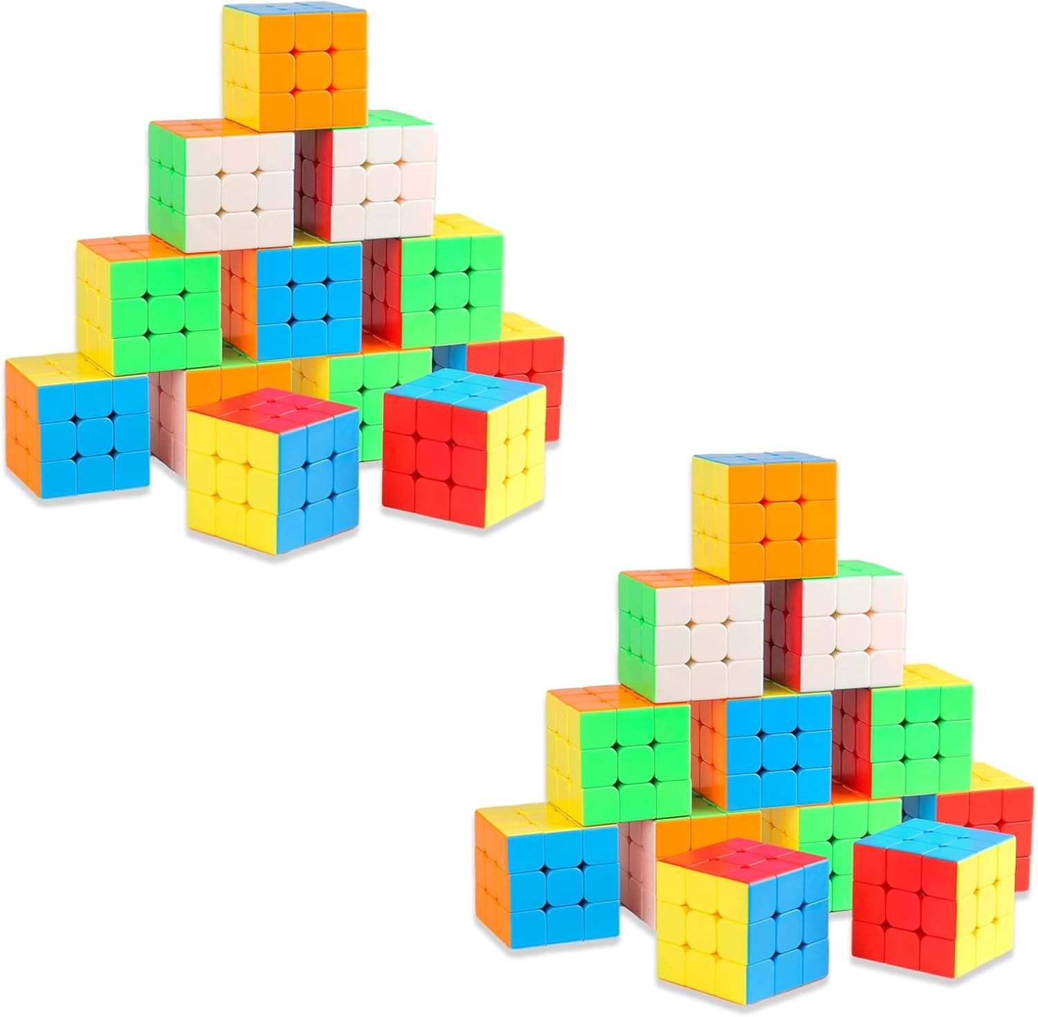 6 Pack Speed Cube Set, Stickerless Cube, Easy Smooth Turning ...