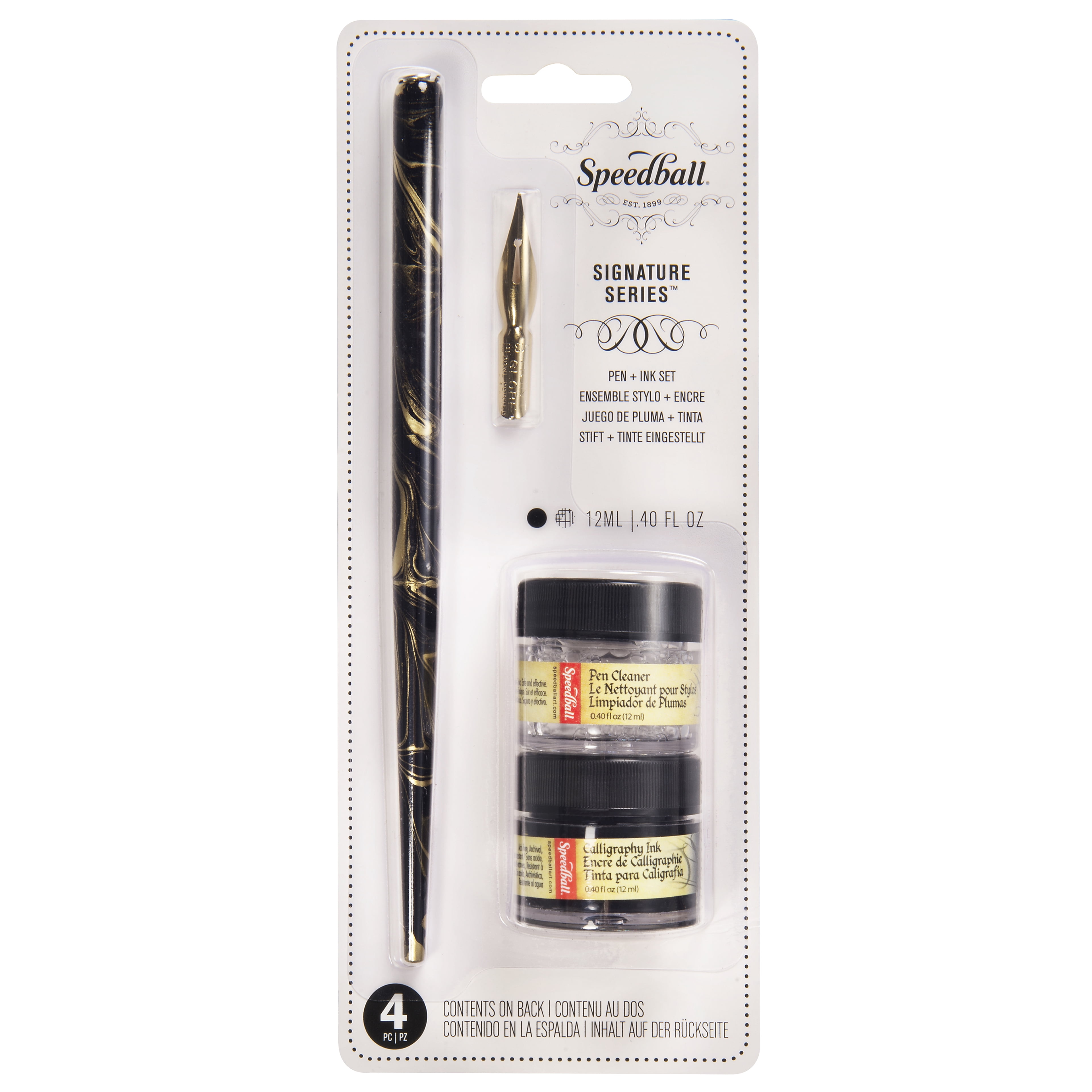 Speedball Signature Series Calligraphy Pen & Ink Set, 6 Pack - Walmart.com