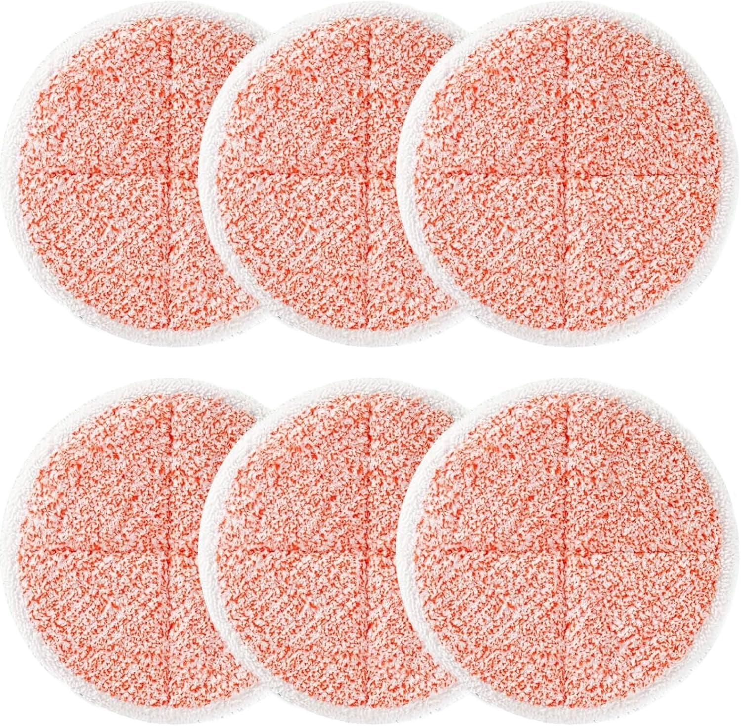 6 Pack Spin-Wave Mop Replacement Pads Compatible with Bissell Spin-Wave ...