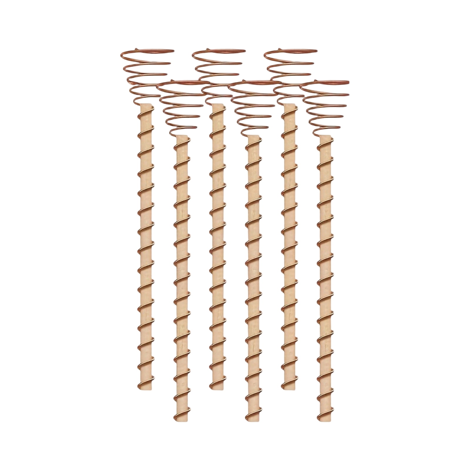6-Pack Spiral Plant Support Stakes for Indoor Outdoor Gardening, Metal ...