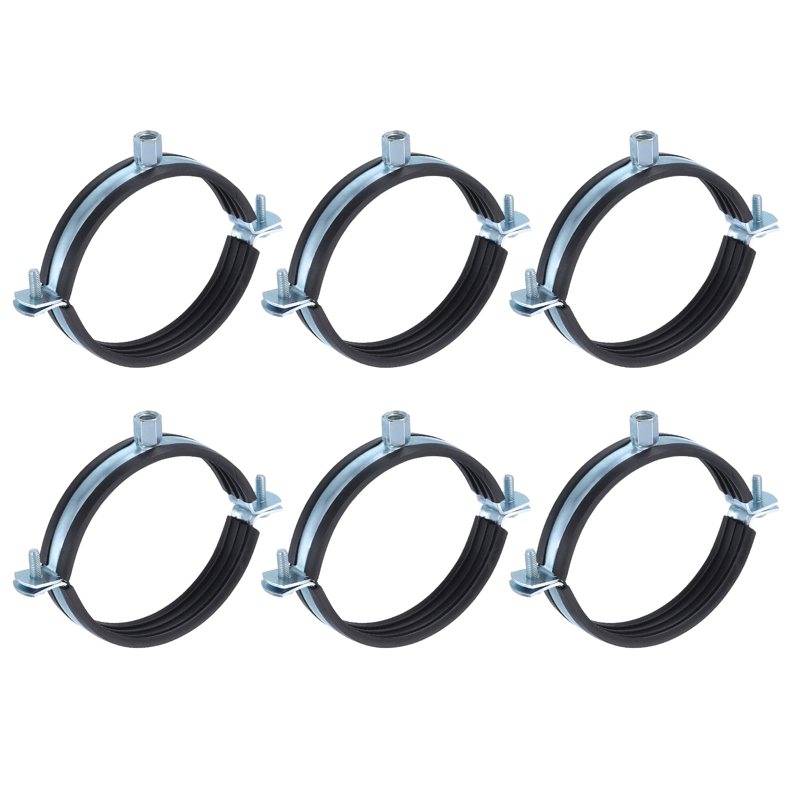 6 Pack Split Ring Pipe Hanger, 110mm/4.3inch Adjustable Pipe Bracket ...