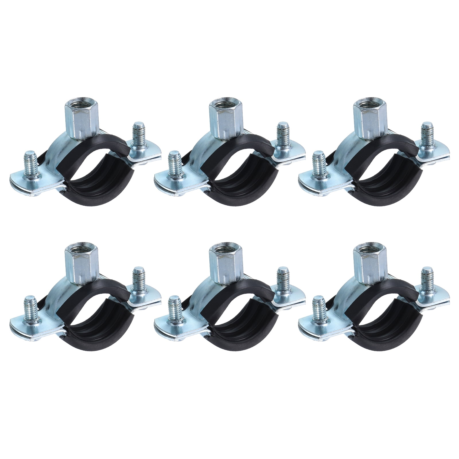 6 Pack Split Ring Pipe Hanger, 25mm/1inch Adjustable Pipe Bracket Clamp ...