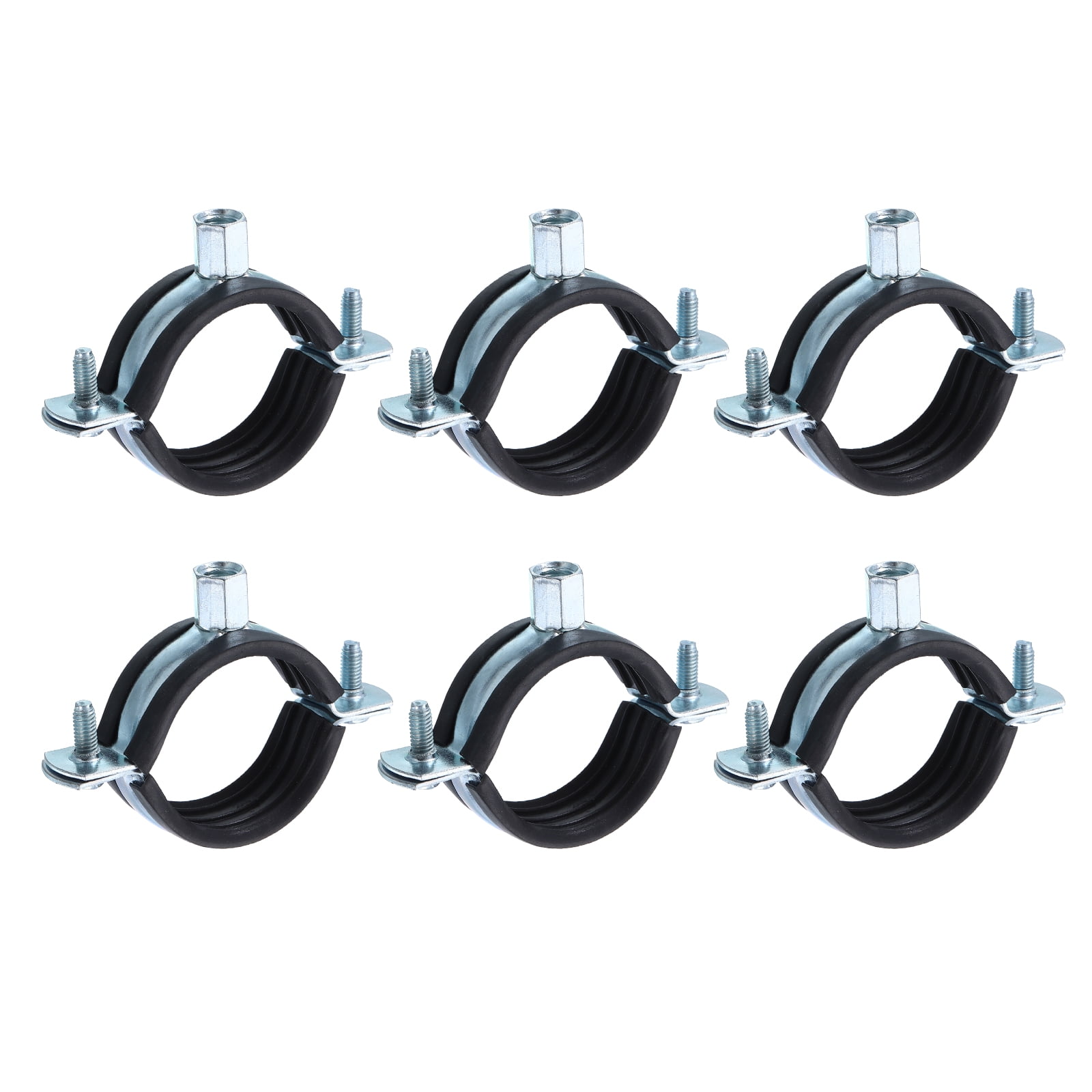 6 Pack Split Ring Pipe Hanger, 50mm/2inch Adjustable Pipe Bracket Clamp ...