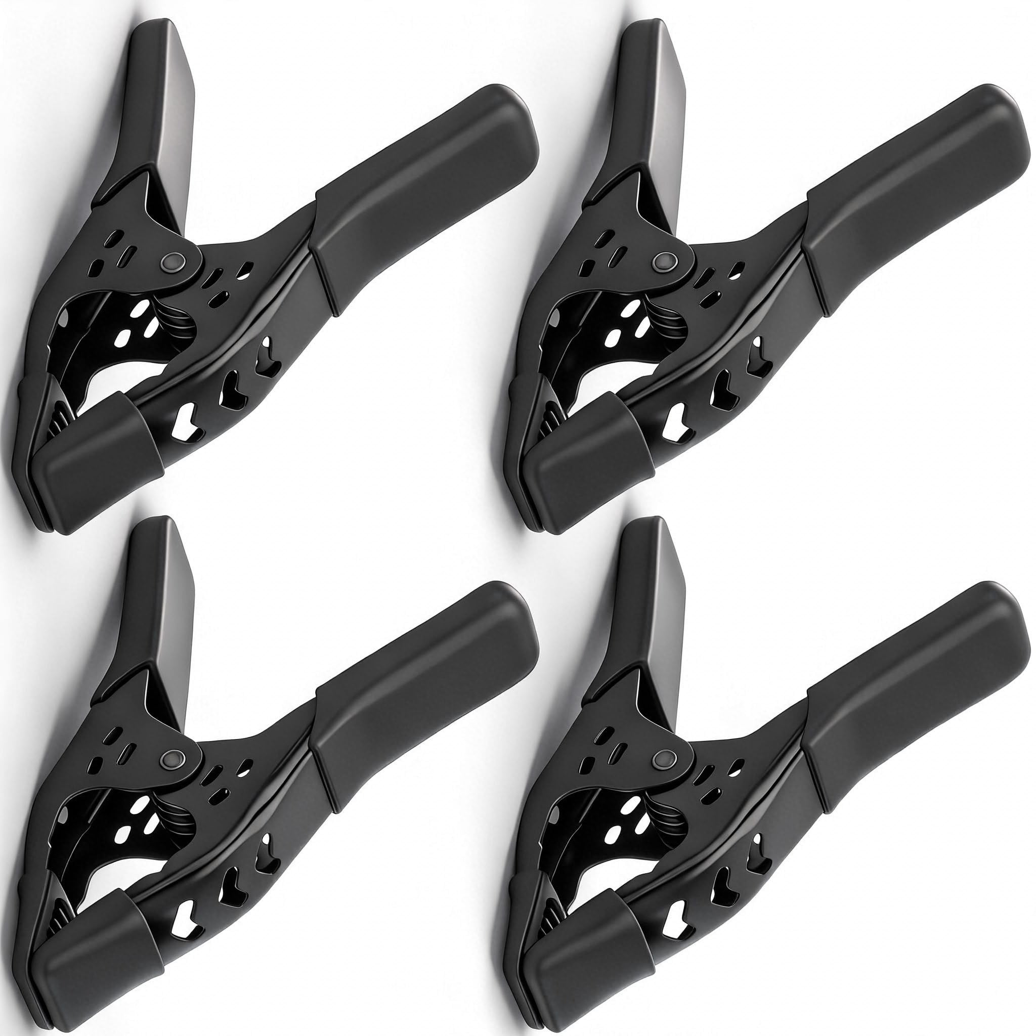 6 Pack Spring Clamps 4 Inch Metal Clips, Clamp Set for Woodworking ...