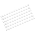 6-Pack Spring Tension Rod, Adjustable 16-28 Inches, No Drilling White ...