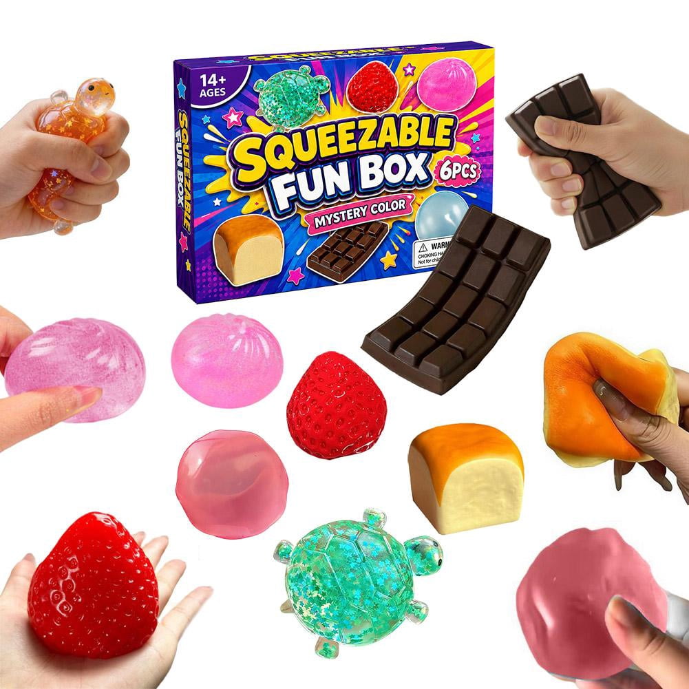 6 Pack Squishies Squeeze Toys, Slow Rising Soft Squishies Set with 6 ...