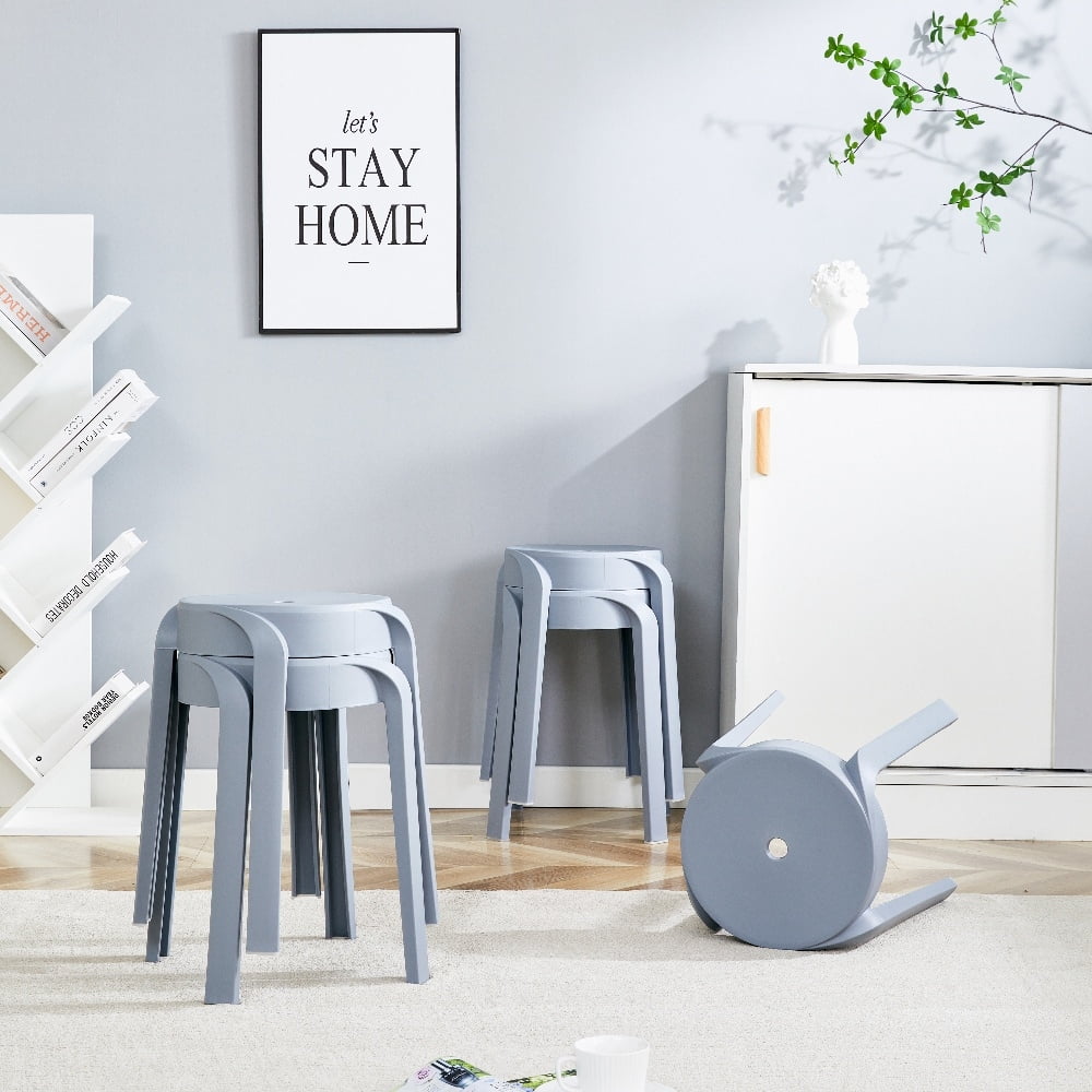 6 Pack Stackable Classroom Stools Plastic Stools Nesting Stools ...