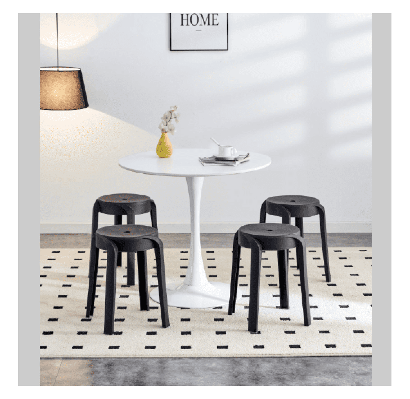 6 Pack Stackable Classroom Stools - Plastic Nesting Stools - Colorful ...