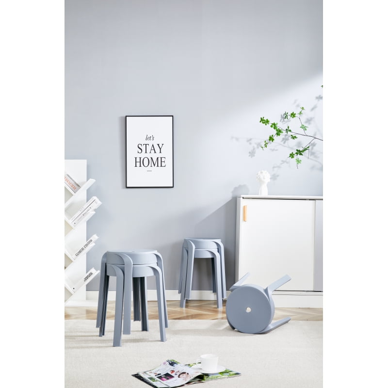 6 Pack Stackable Classroom Stools Plastic Stools Nesting Stools ...