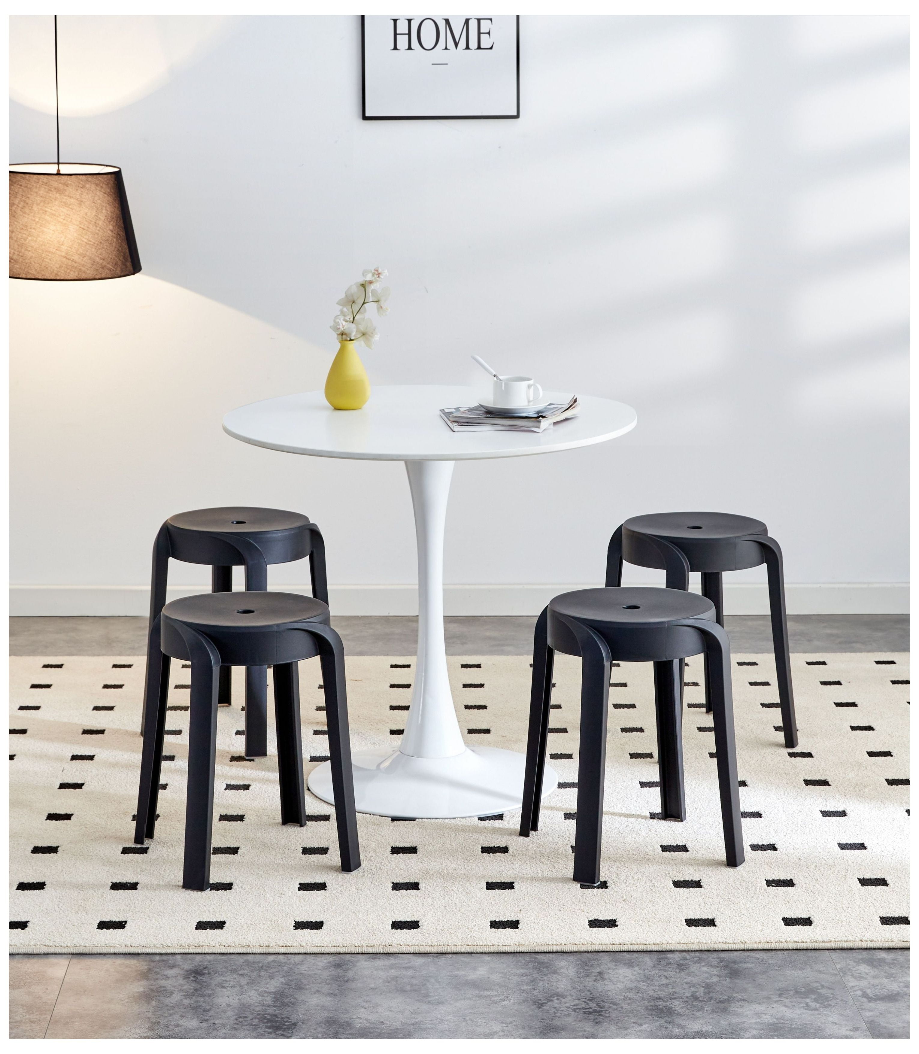 6 Pack Stackable Classroom Stools Plastic Stools Nesting Stools ...