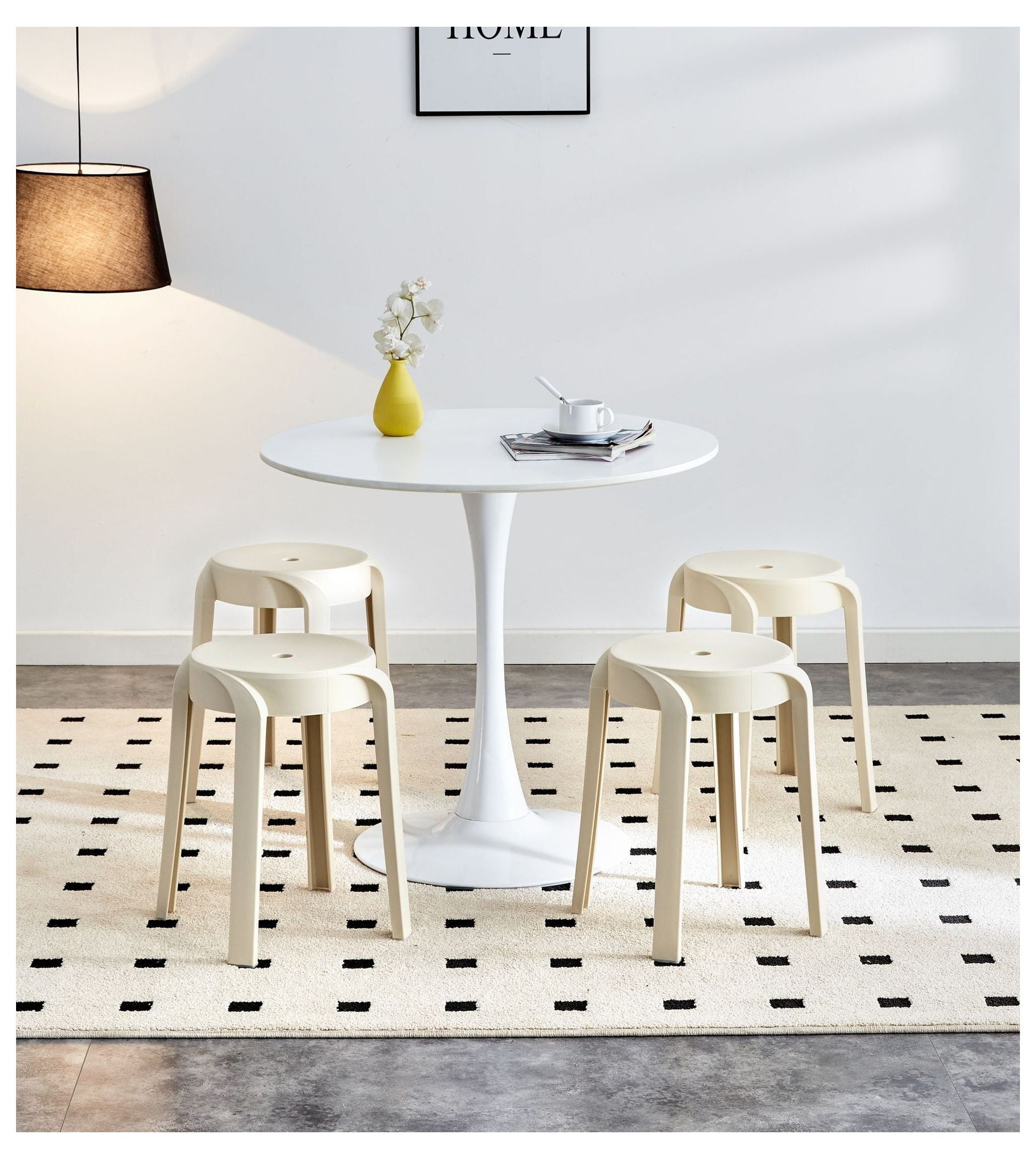 6 Pack Stackable Classroom Stools Plastic Stools Nesting Stools ...