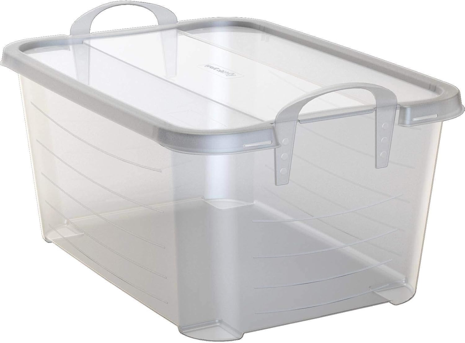 6-Pack Stackable Home Storage Box Lidded Containers w/Lids, 55 Qt ...