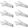 6 Pack Stainless Steel Buffet Serving Tongs 9 Inch Kitchen Cooking ...