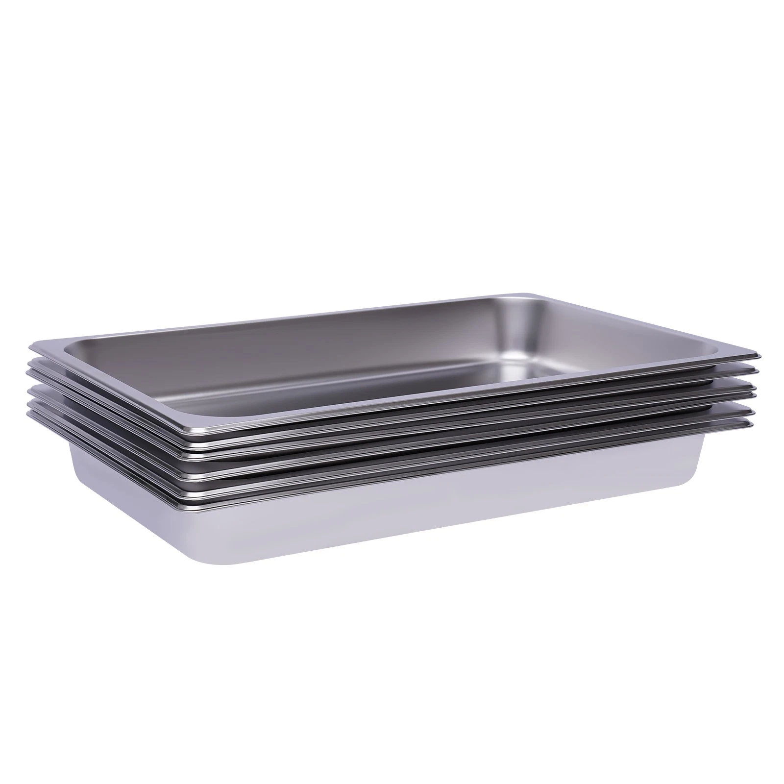 6-Pack Stainless Steel Deep Restaurant Steam Table Pans Commercial ...