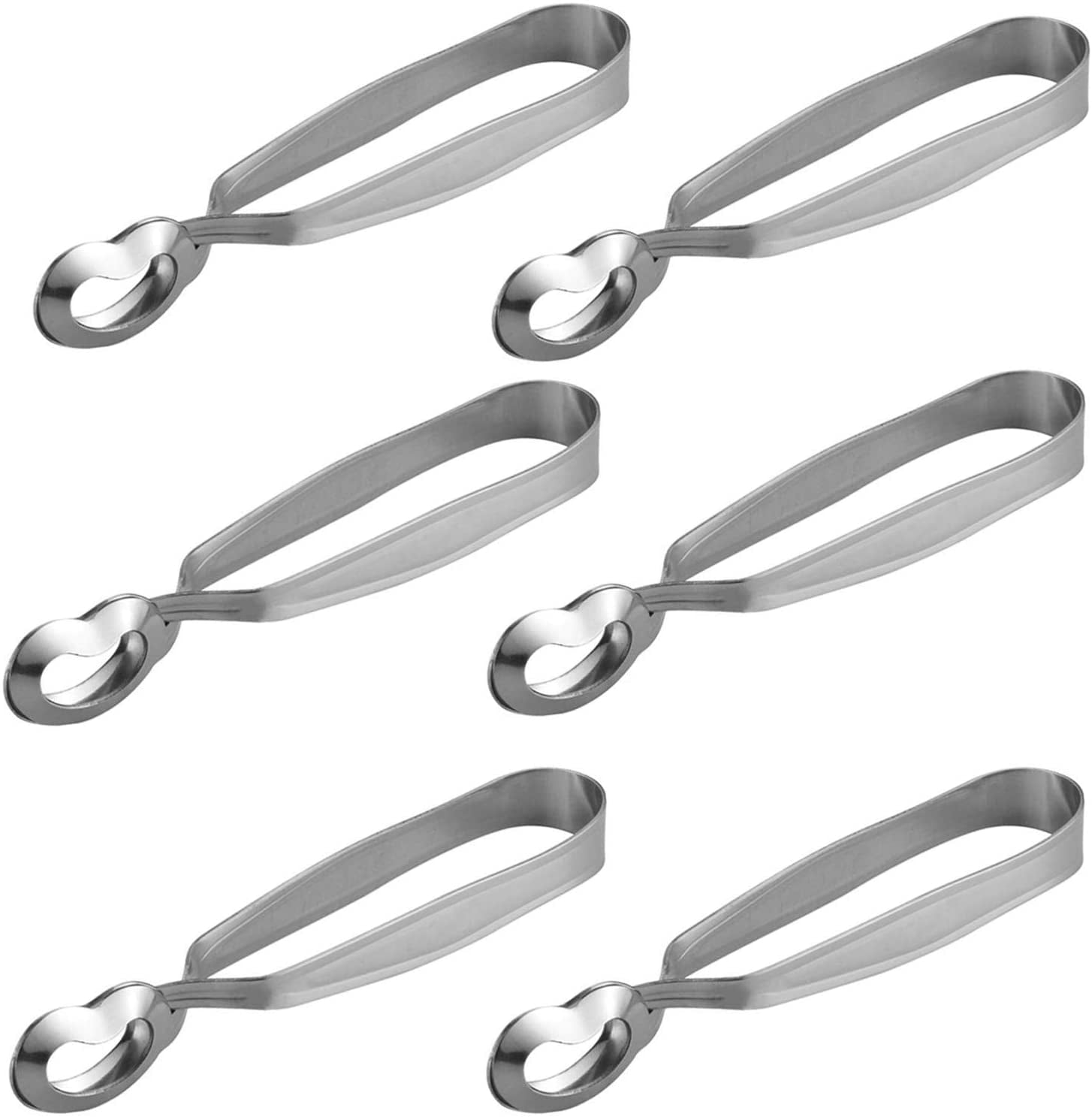 6-Pack Stainless Steel Escargot Tongs, Professional Snail/Seafood Shell ...