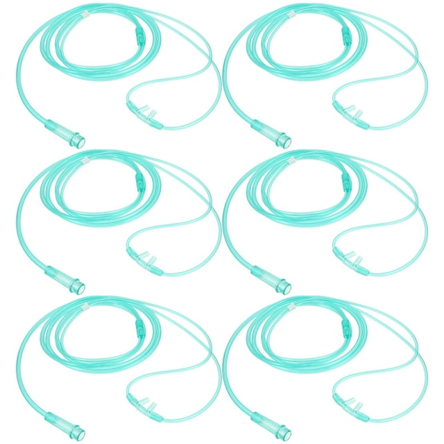6 Pack Standard Oxygen Nasal Cannula for Adult-7 ft, Soft Material ...
