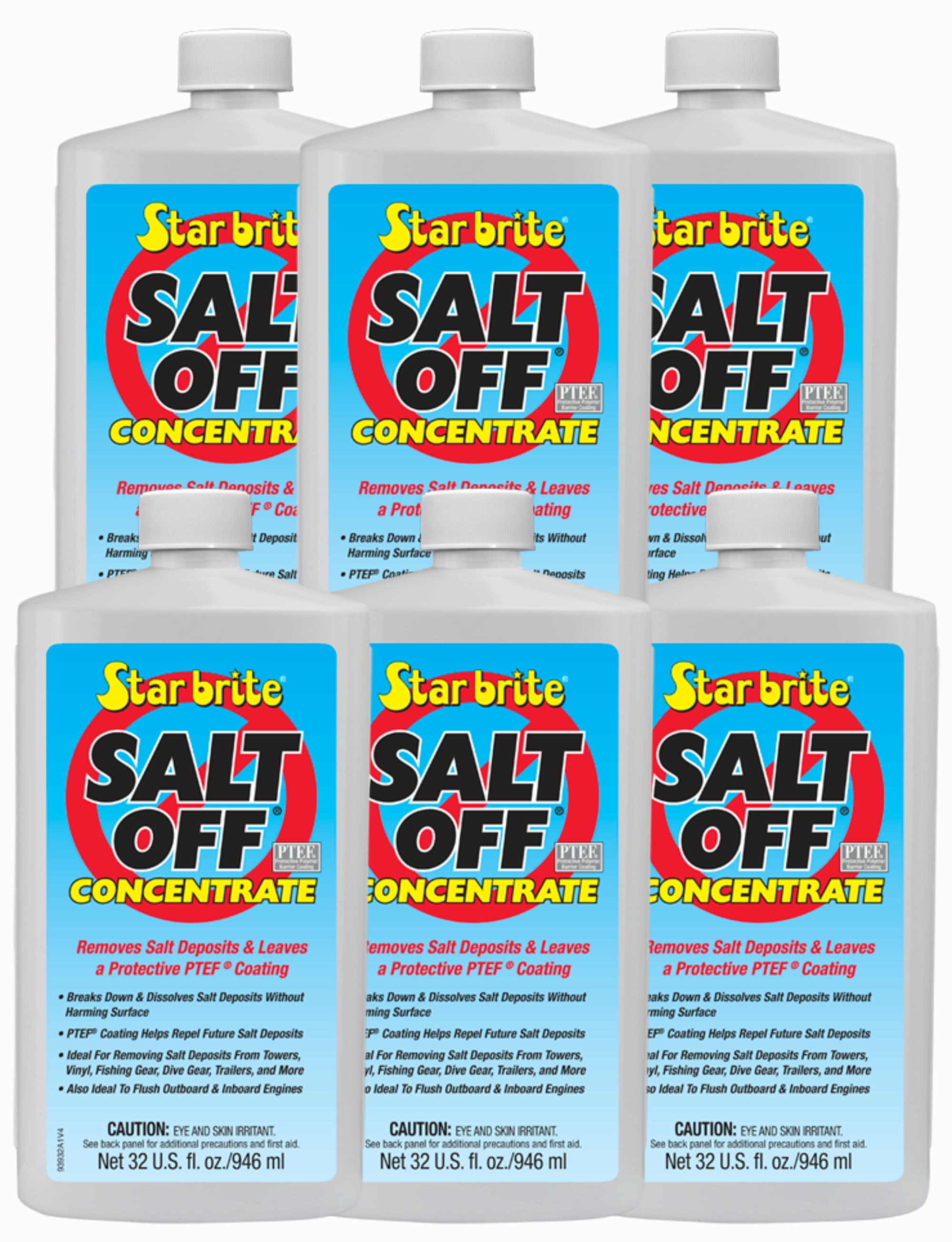 6 Pack Star Brite Salt Off Concentrate with PTEF Protective Coating ...