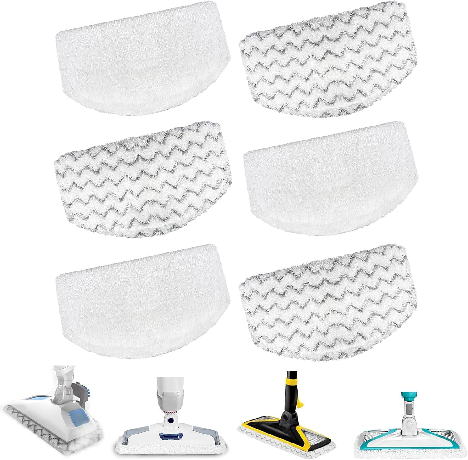 6 Pack Steam Mop Deluxe Pet Lift-Off Plus Slim Scrubbing Steam Mop ...