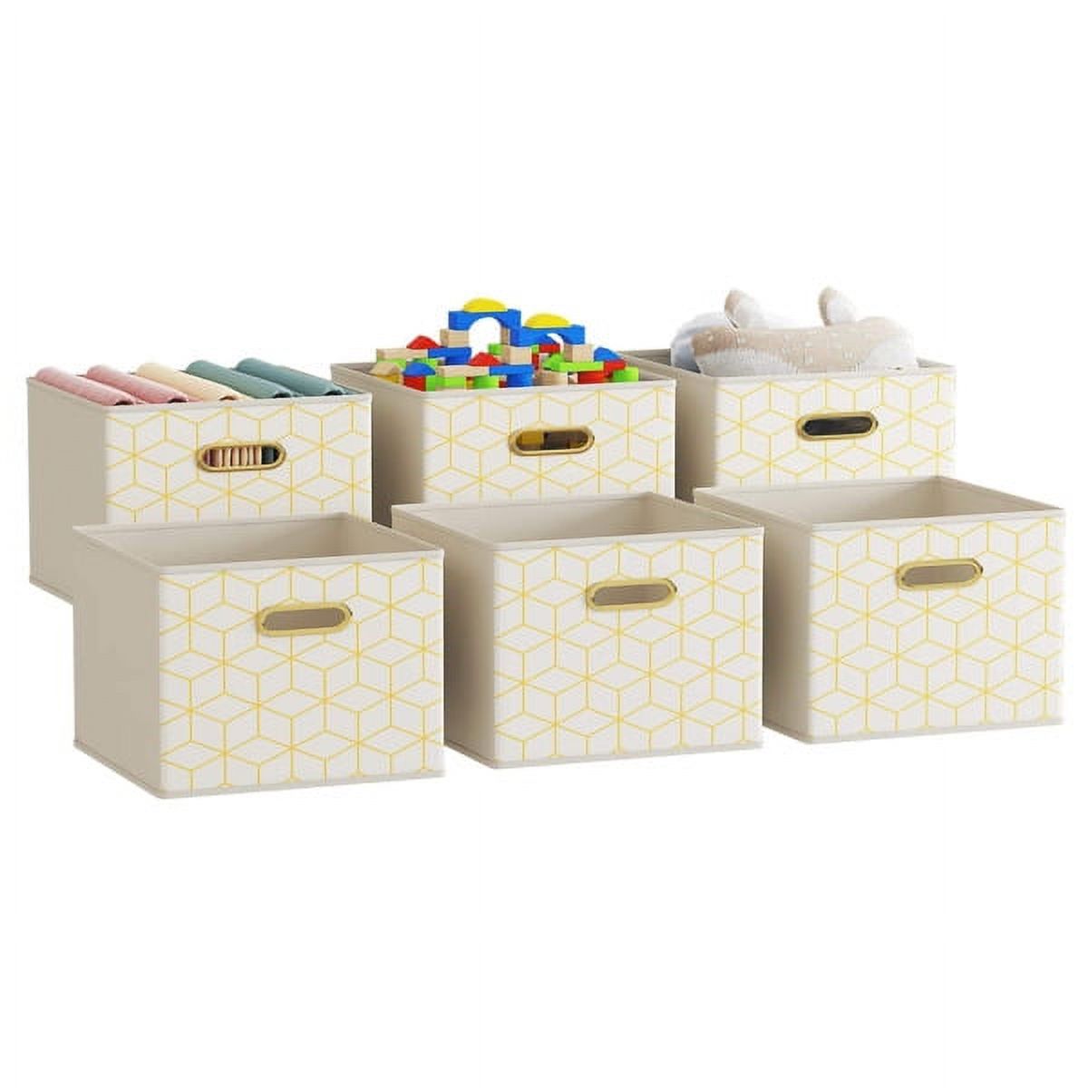 6 Pack Storage Cube, Fabric Storage Cubes with Handle, Foldable 11 Inch ...