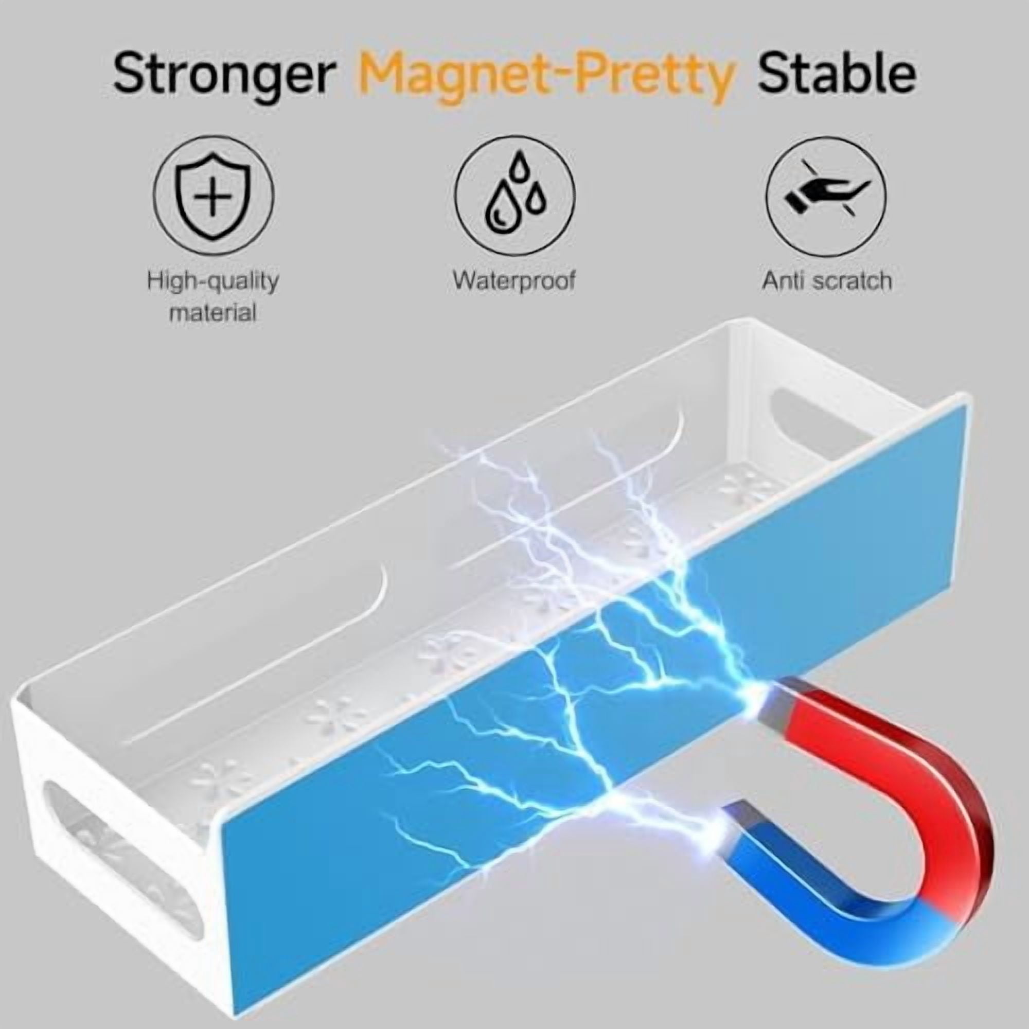 6 Pack Strong Magnetic Spice Rack for Refrigerator, Multipurpose ...