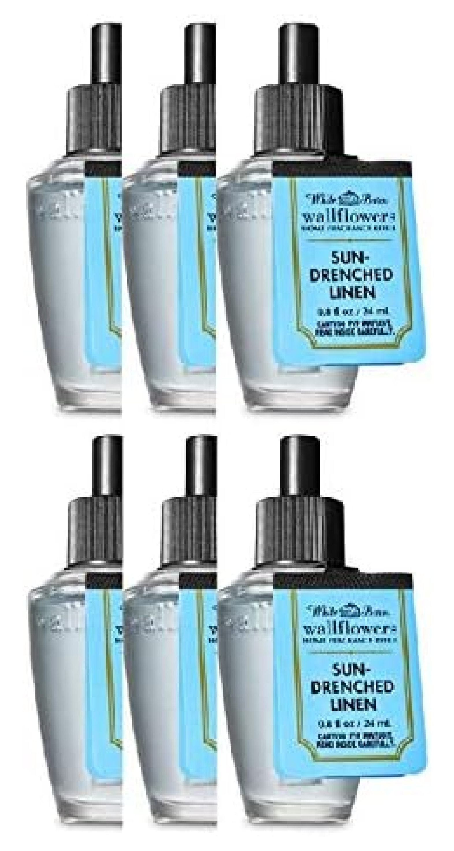 6 Pack Sun-Drenched Linen Wallflowers Fragrance Refill 0.8 Oz ...