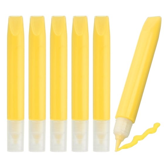 6 Pack Suncatcher Paint Pens, Yellow Sun Catcher Paint Pens 10ML Each ...